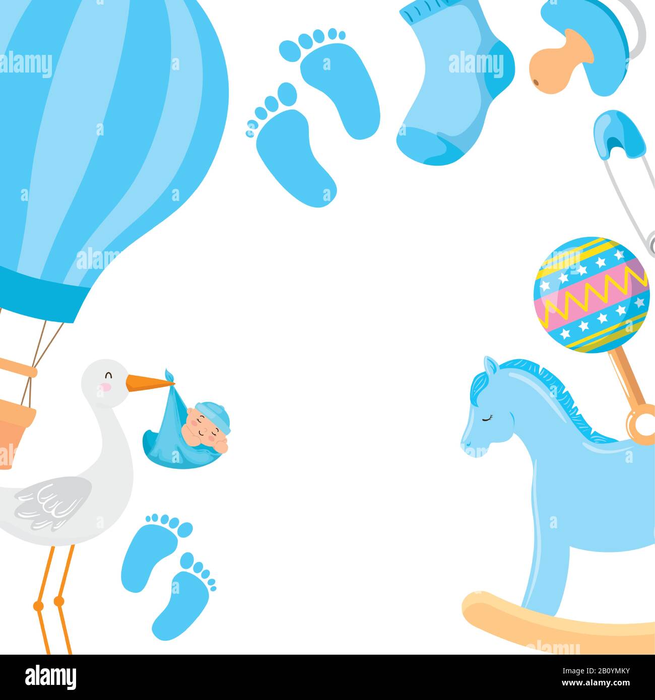 Set wooden rattle baby Stock Vector Images - Alamy