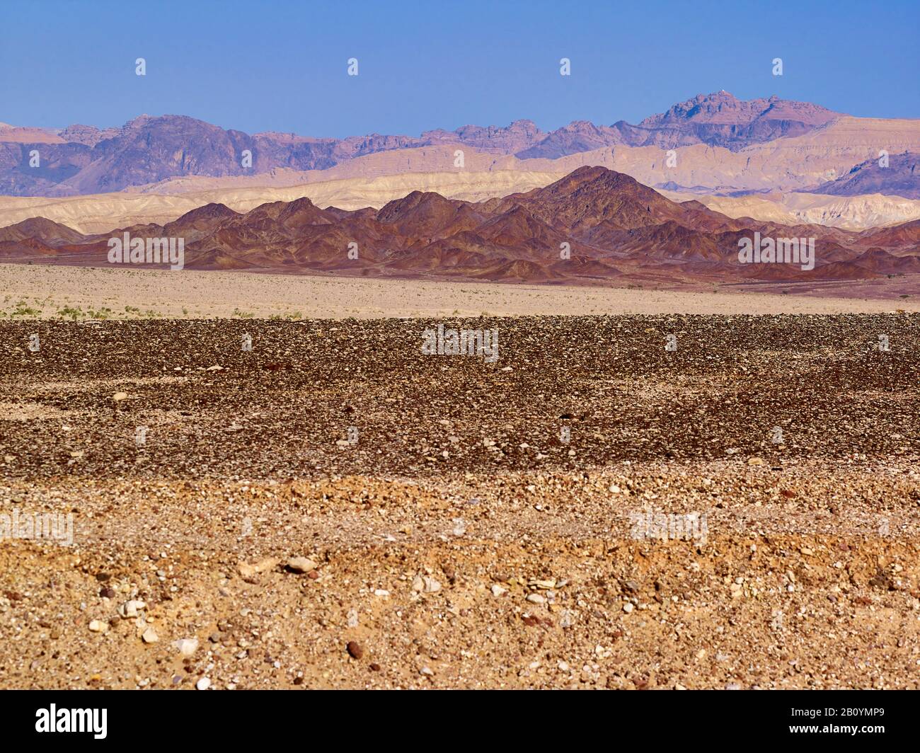 Rocky slopes of Wadi Araba, rocky slopes at Aqaba, Aqaba Province ...