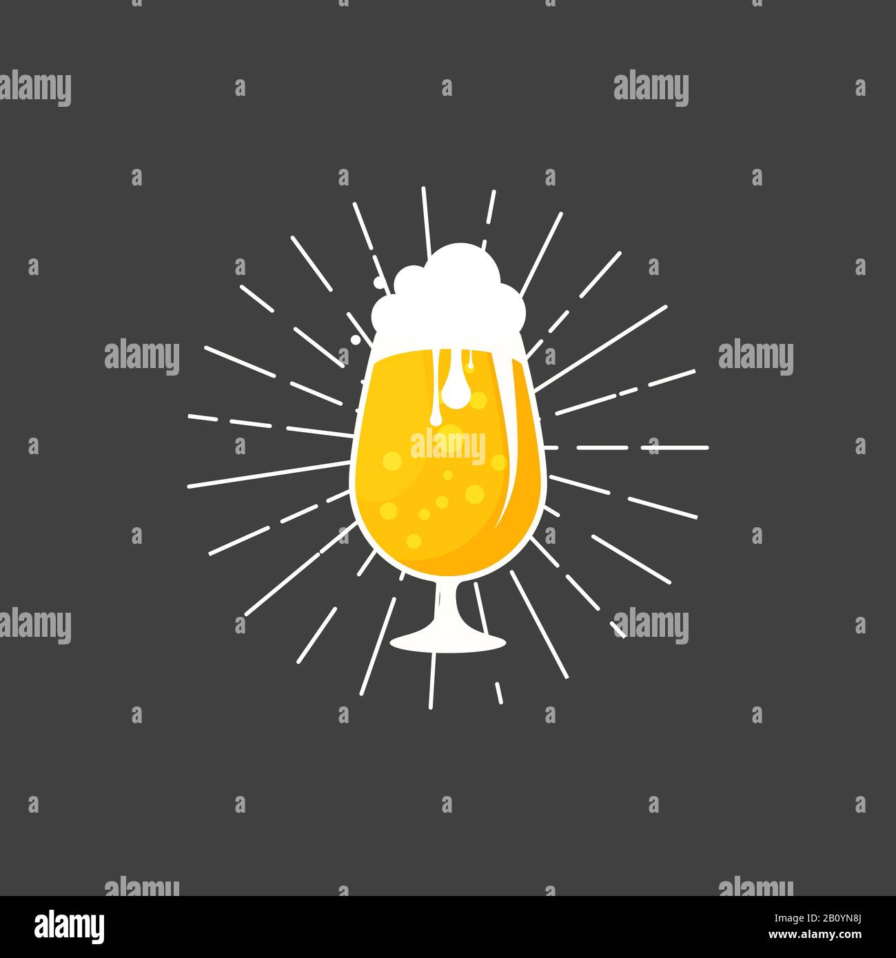 Beer craft vector illustration design template Stock Vector Image & Art ...
