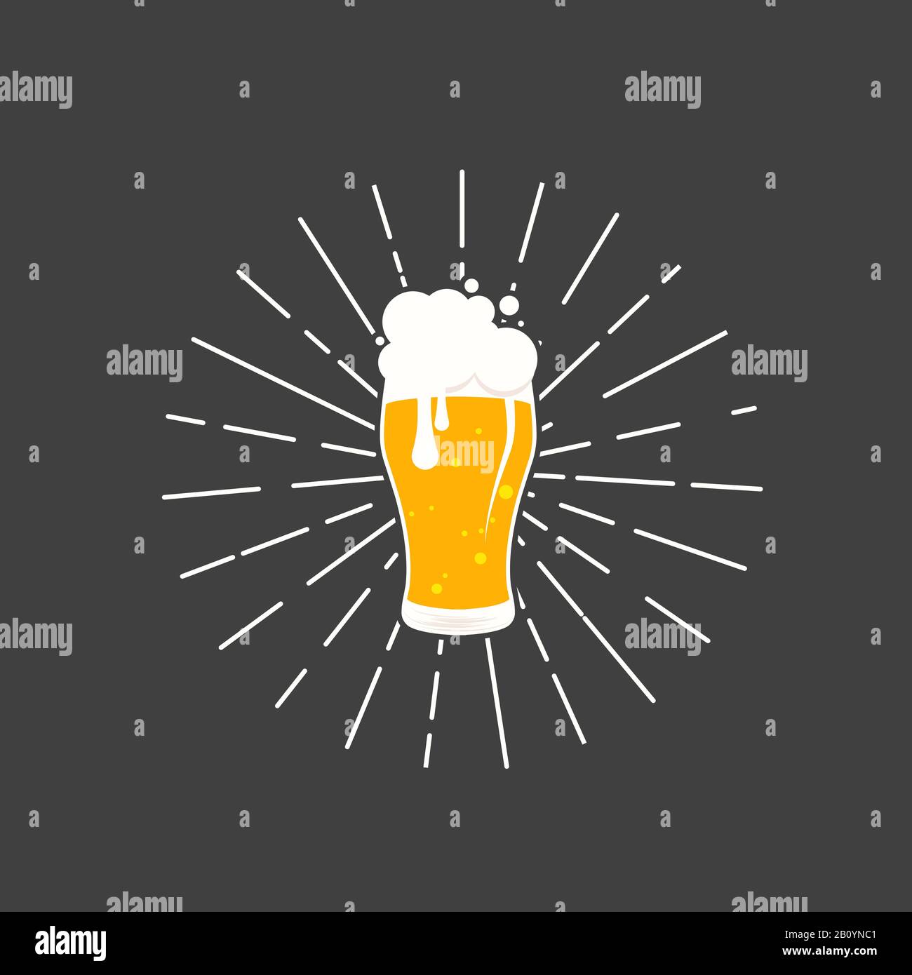 Beer craft vector illustration design template Stock Vector Image & Art ...