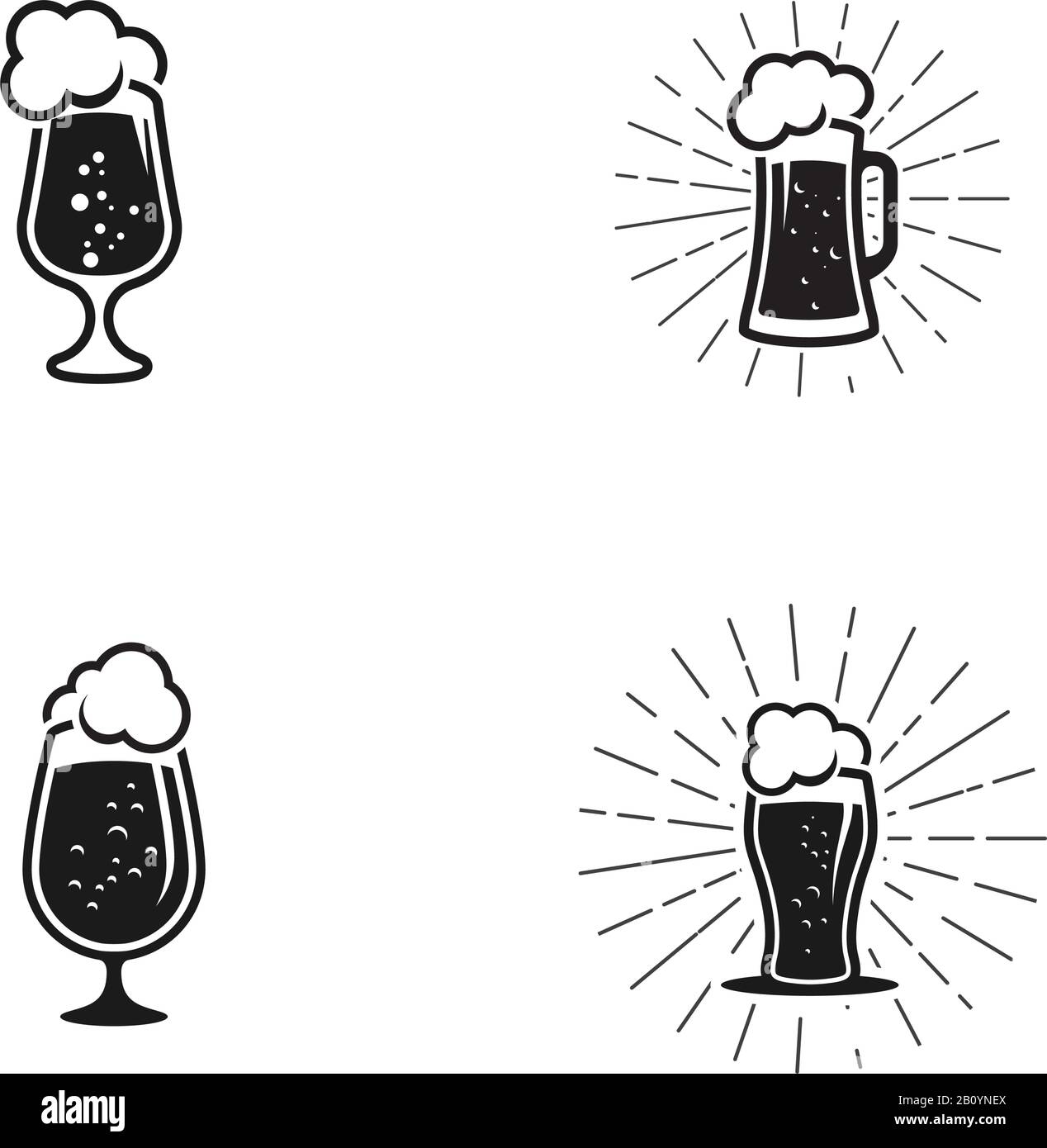 Beer craft vector illustration design template Stock Vector Image & Art ...