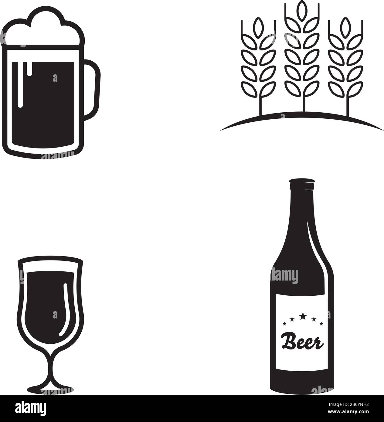 Beer craft vector illustration design template Stock Vector Image & Art ...