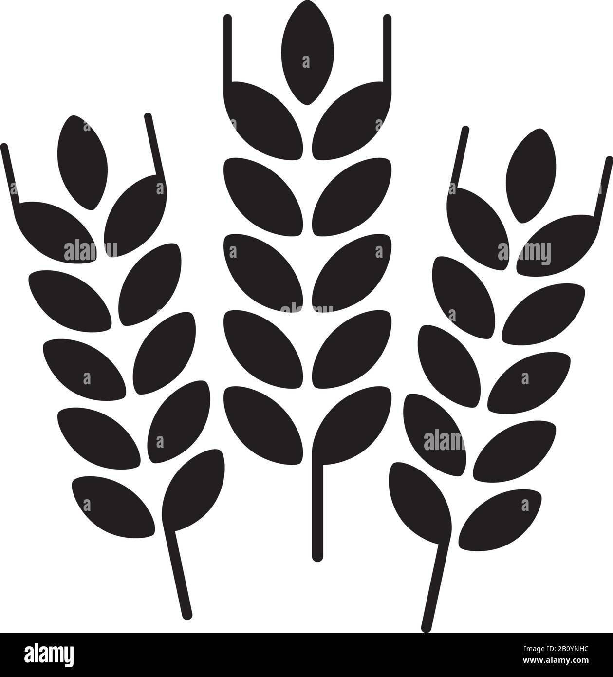 Agriculture wheat vector icon design illustration Stock Vector Image ...