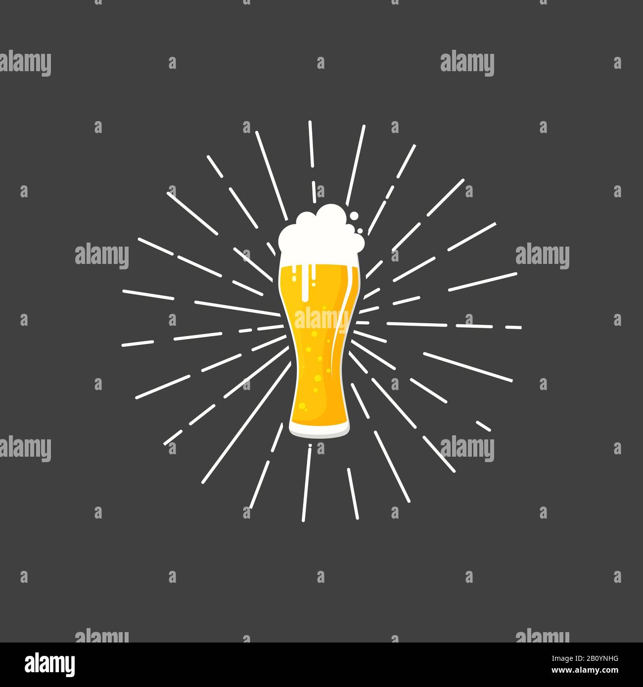 Beer craft vector illustration design template Stock Vector Image & Art ...