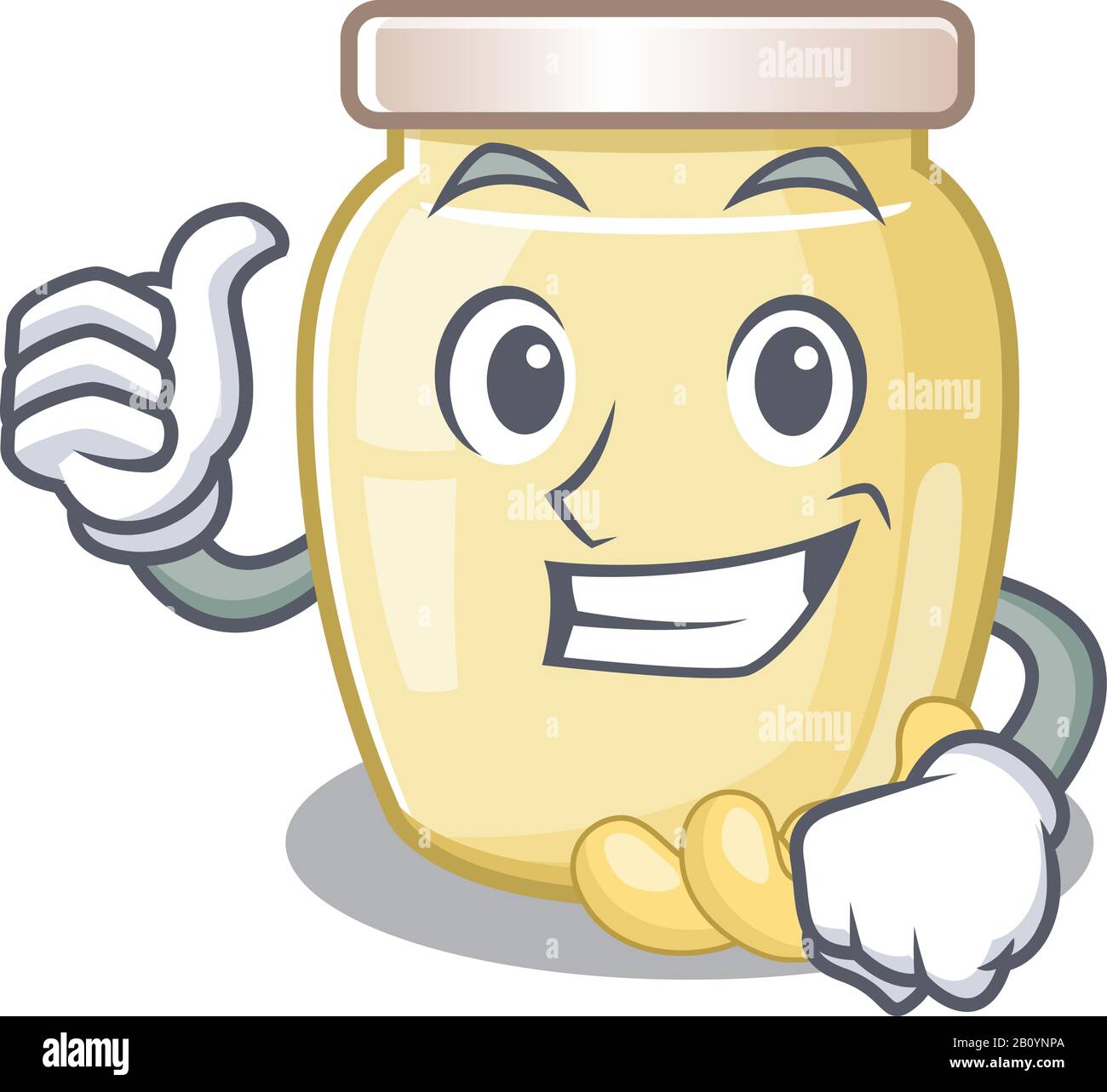 Funny cashew butter making Thumbs up gesture Stock Vector Image & Art ...