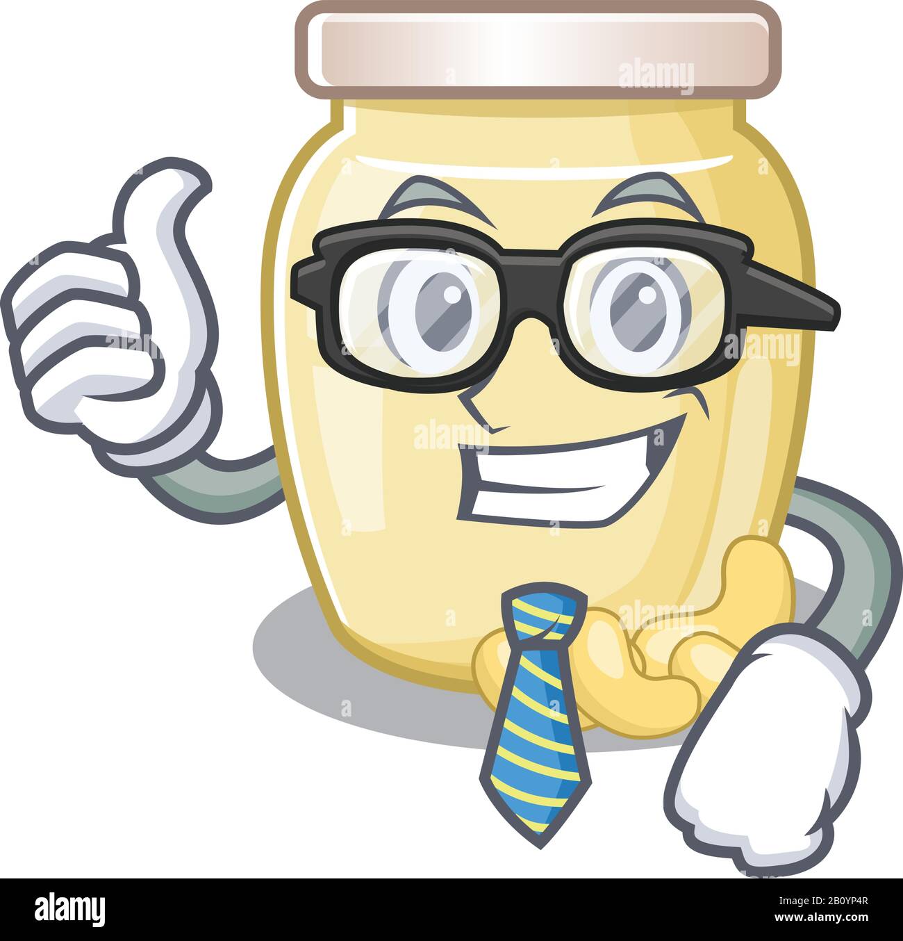 cool and smart Businessman cashew butter wearing glasses Stock Vector ...