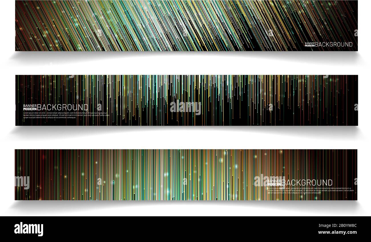 Set abstract banner background design. vector illustration template ...