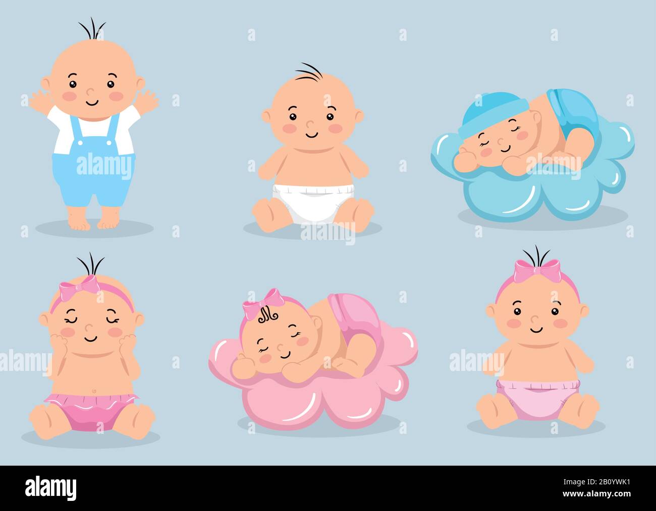 group of cute little babies Stock Vector Image & Art - Alamy