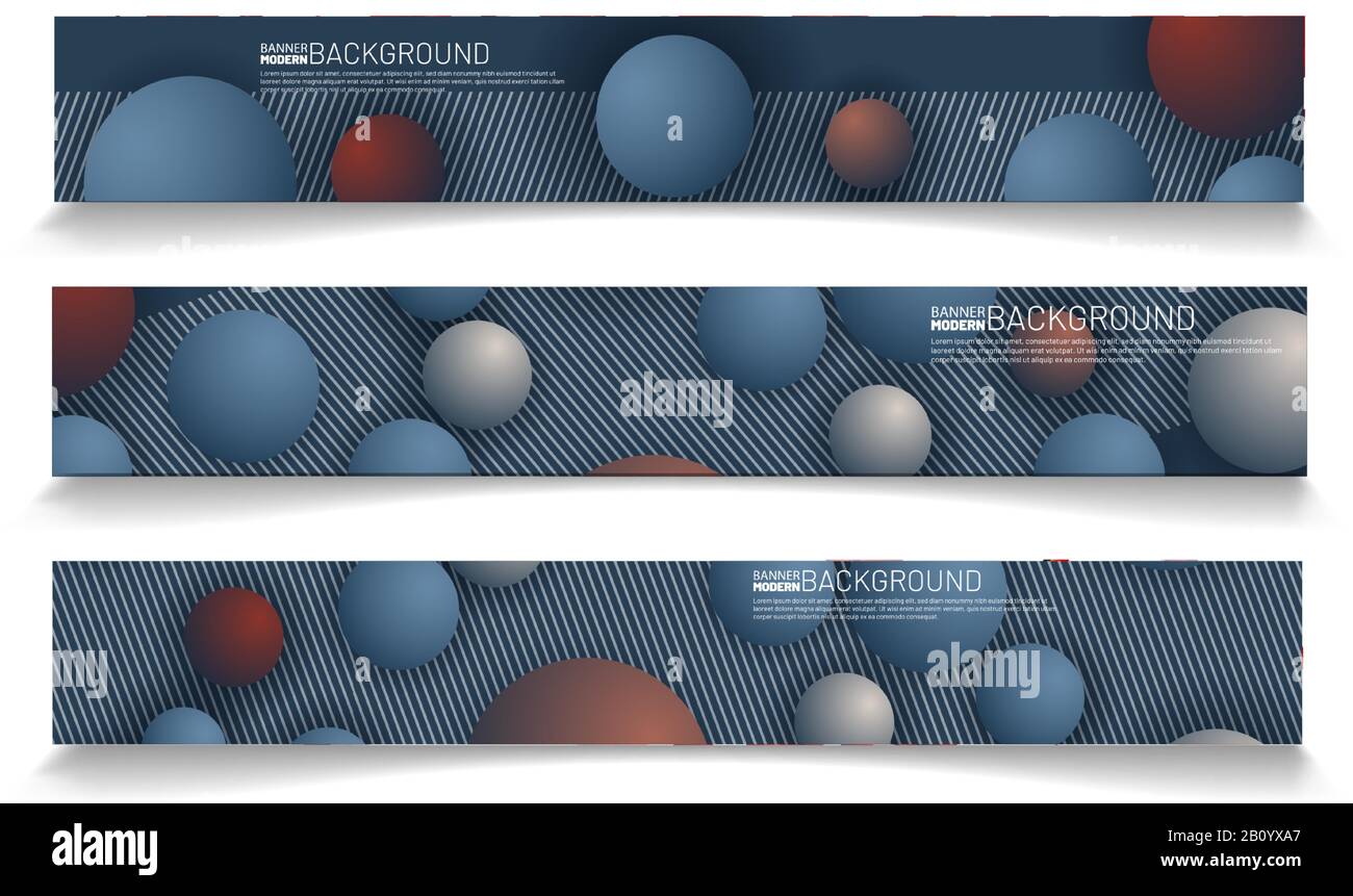 Set abstract banner background design. vector illustration template ...