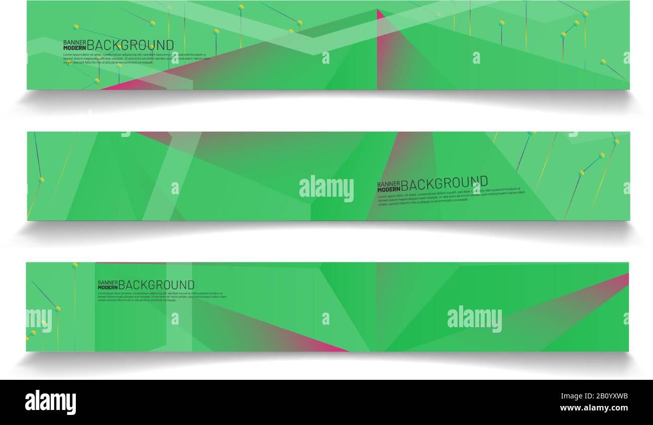 Set abstract banner background design. vector illustration template ...