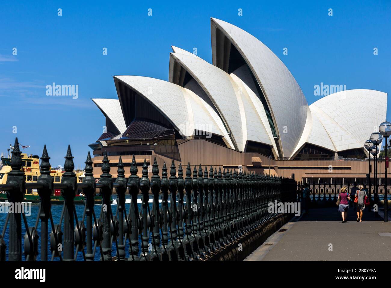 The characteristic sails of the Opera House, Sydney, Australia Stock ...