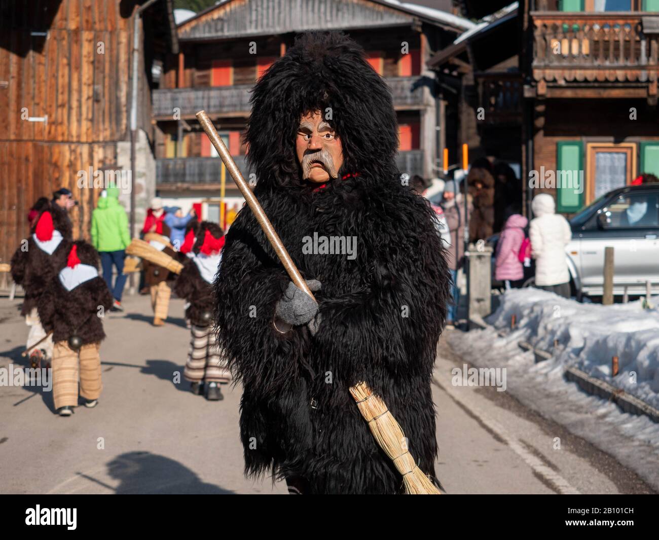 Rollat seen during the carnival.Traditional carnival in Sappada, a ...