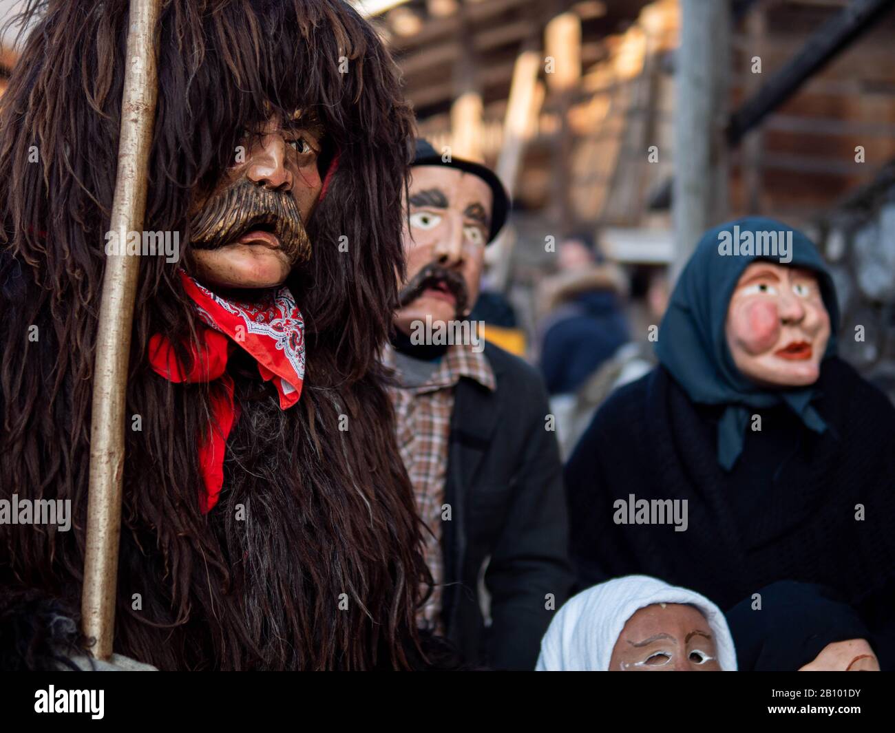 Rollat seen during the carnival.Traditional carnival in Sappada, a ...