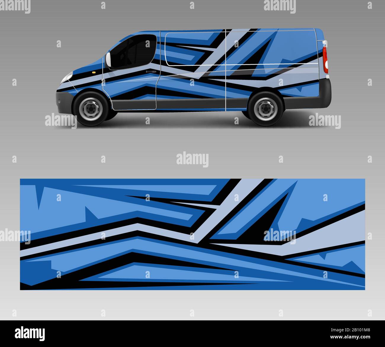 cargo van wrap vector, Graphic abstract stripe designs for wrap ...