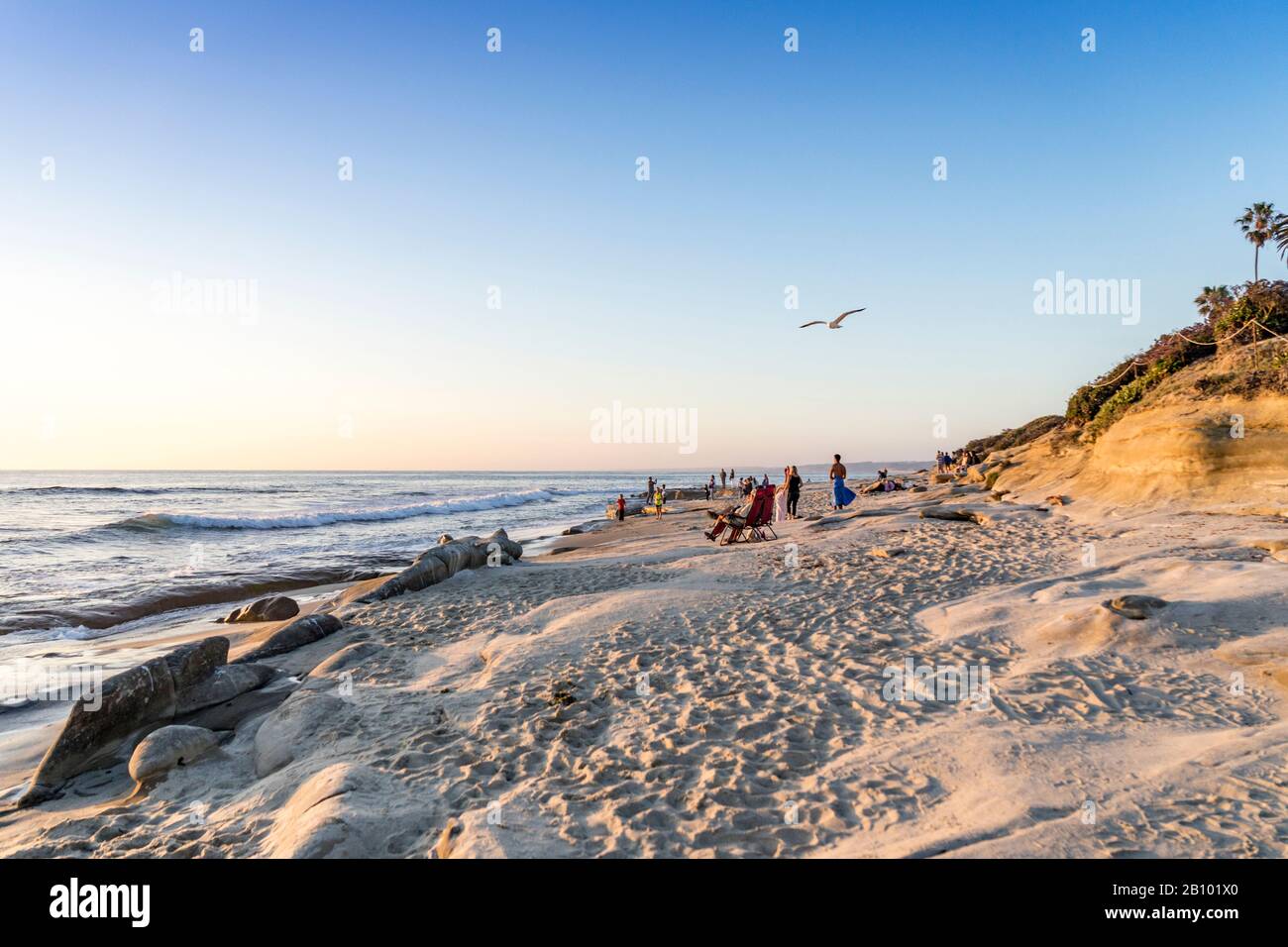 Sunset at windansea beach in la jolla hi-res stock photography and ...