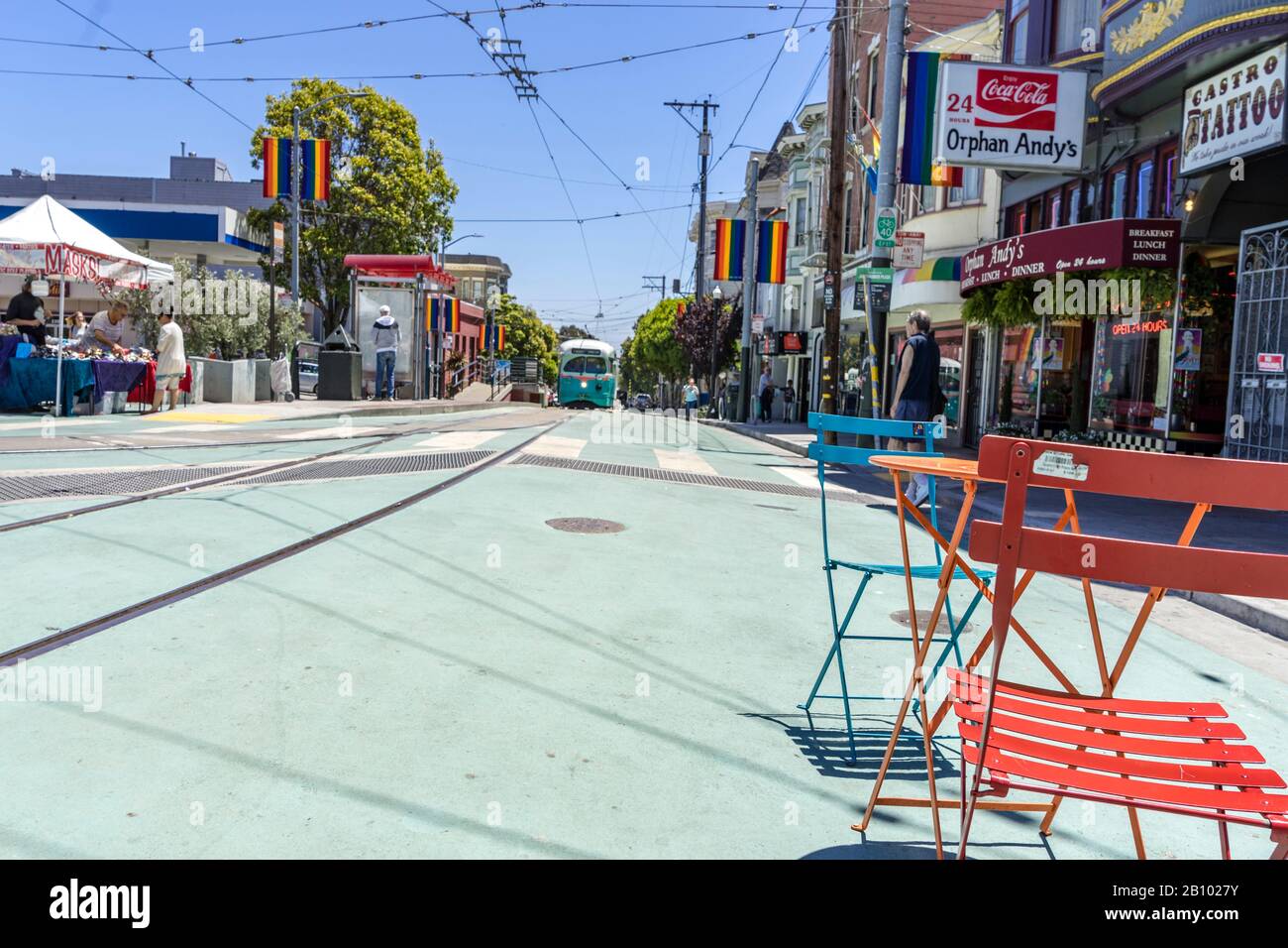 The castro trendy district hi-res stock photography and images - Alamy