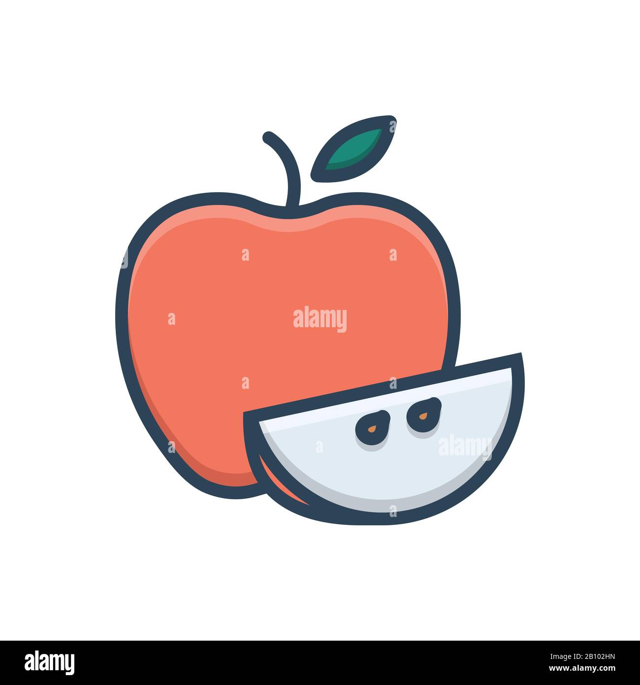 Illustration of apple Stock Vector Images - Alamy