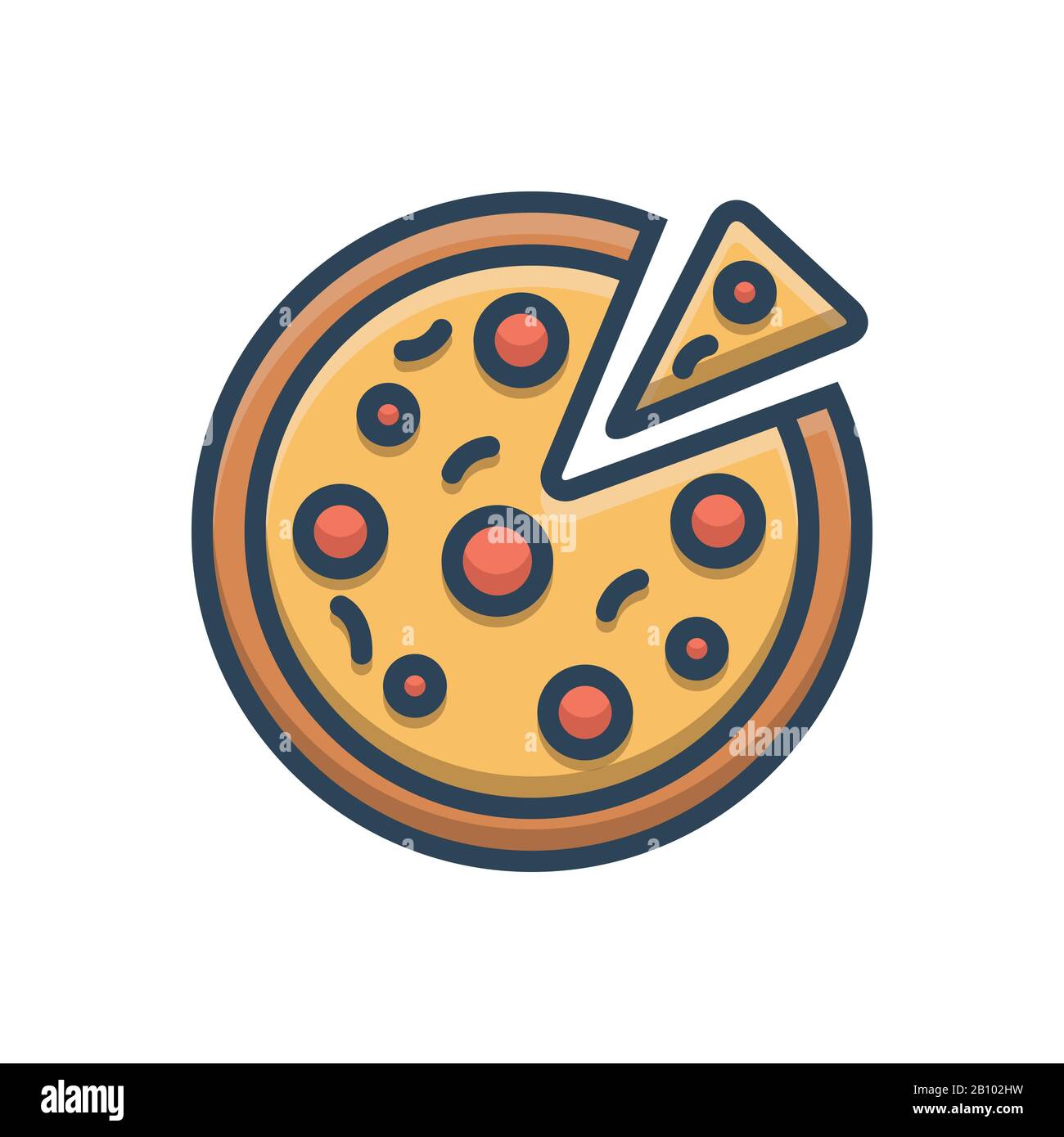 Pizza symbol Stock Vector Images - Alamy