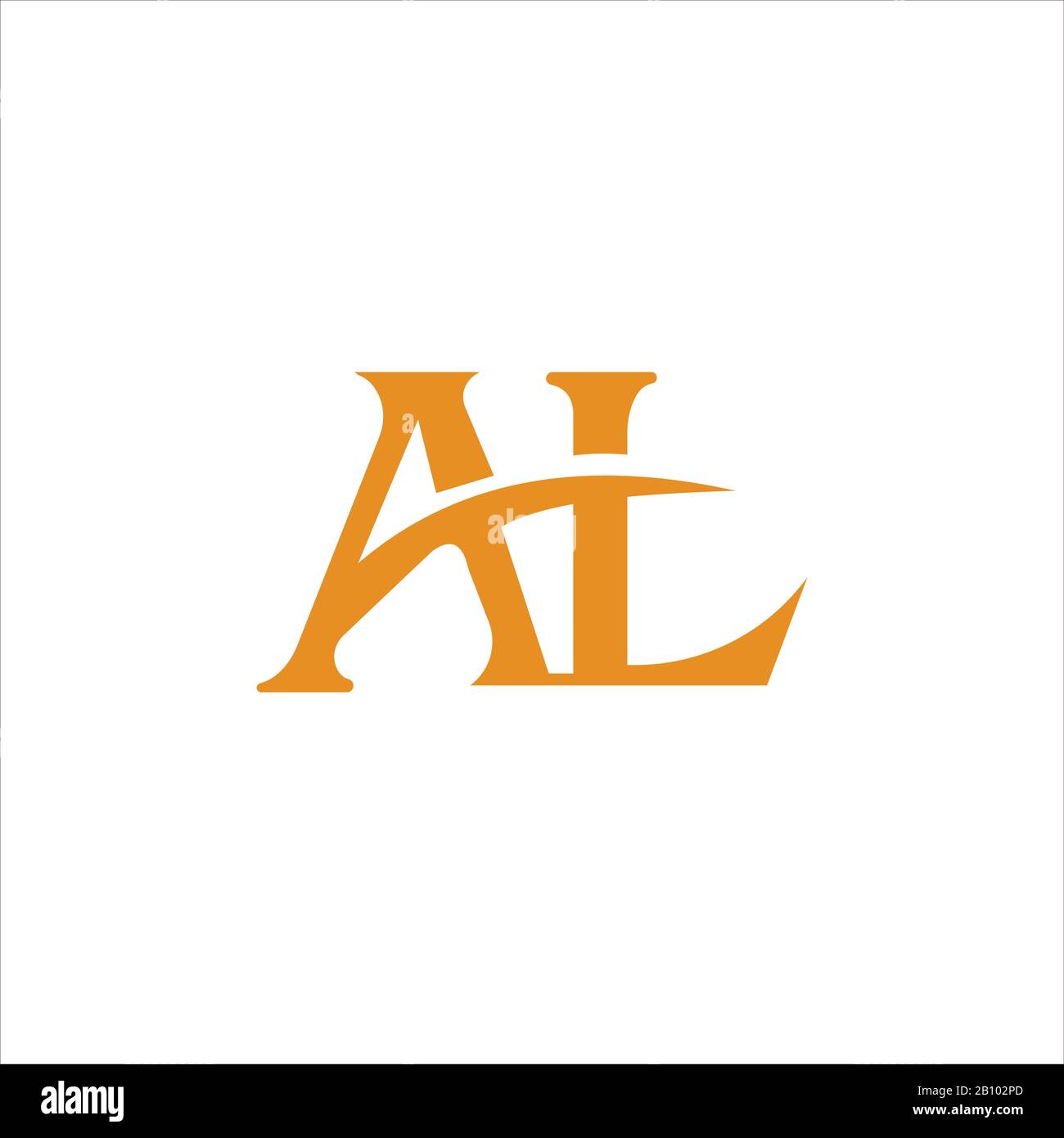 Initial letter al or la logo design template Stock Vector Image & Art ...