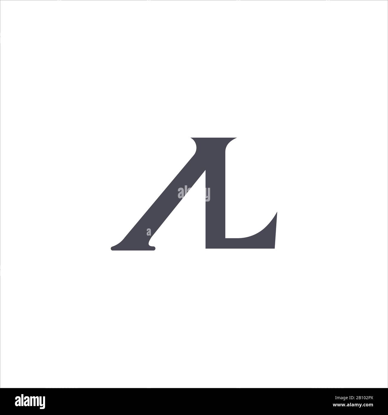 Initial letter al or la logo design template Stock Vector Image & Art ...