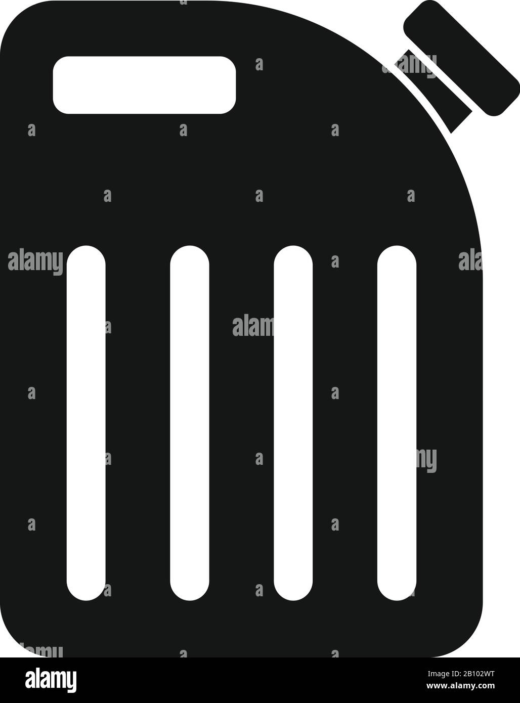 Plastic canister icon. Simple illustration of plastic canister vector ...