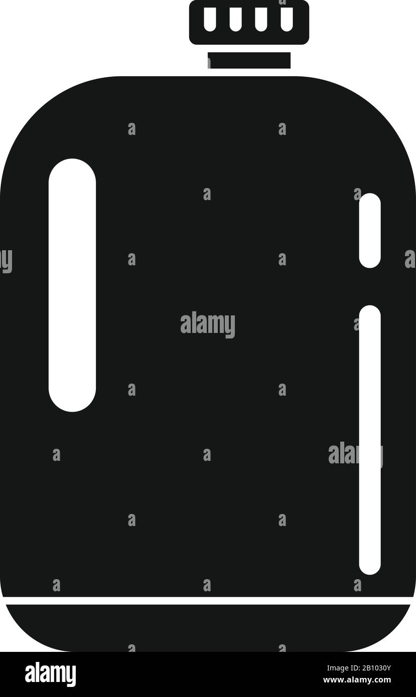 Plastic cleaner bottle icon. Simple illustration of plastic cleaner ...