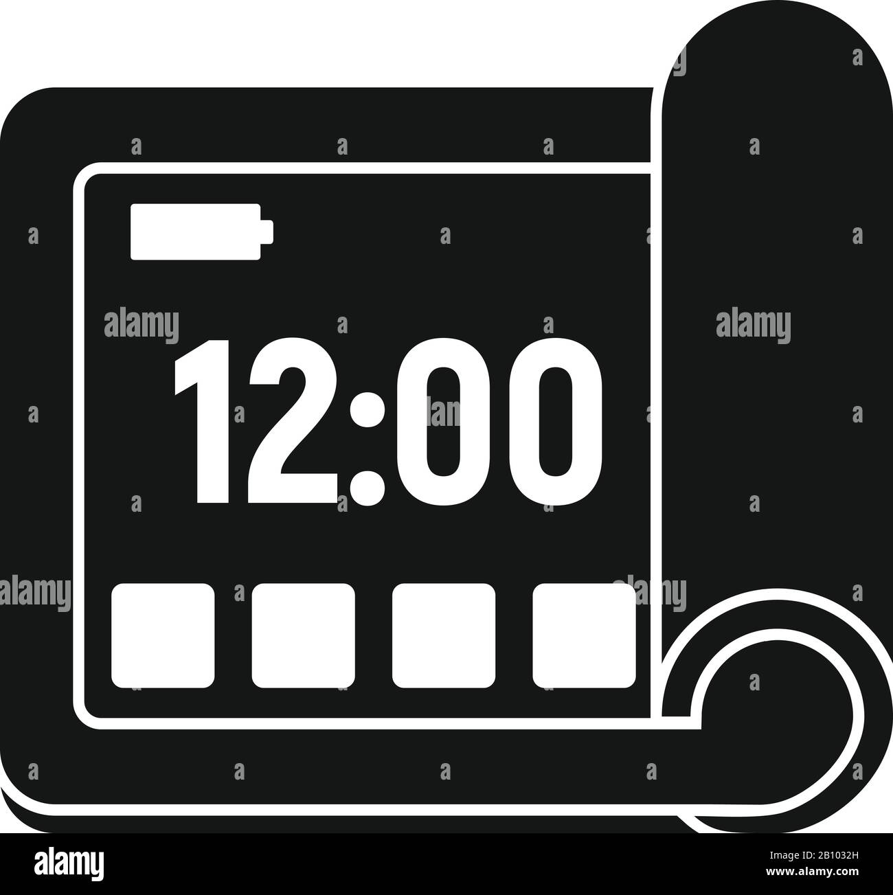 Foldable smartphone icon. Simple illustration of foldable smartphone ...