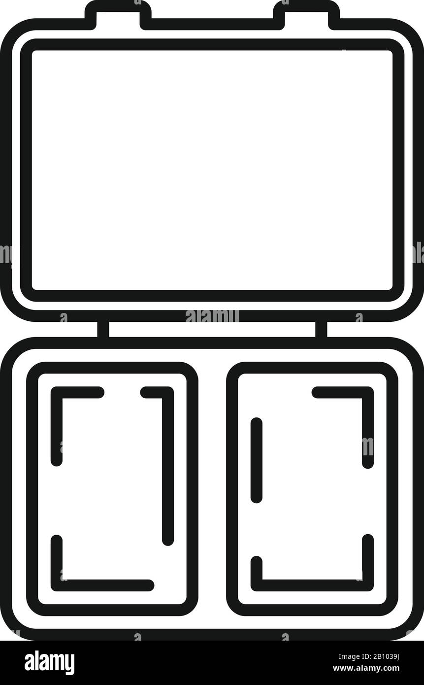 Food container icon. Outline food container vector icon for web design ...