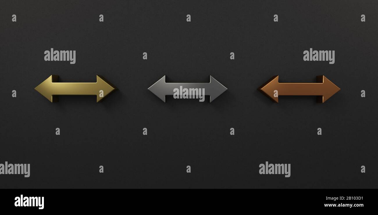 3D isometric icon with change direction arrow. Change concept Stock ...