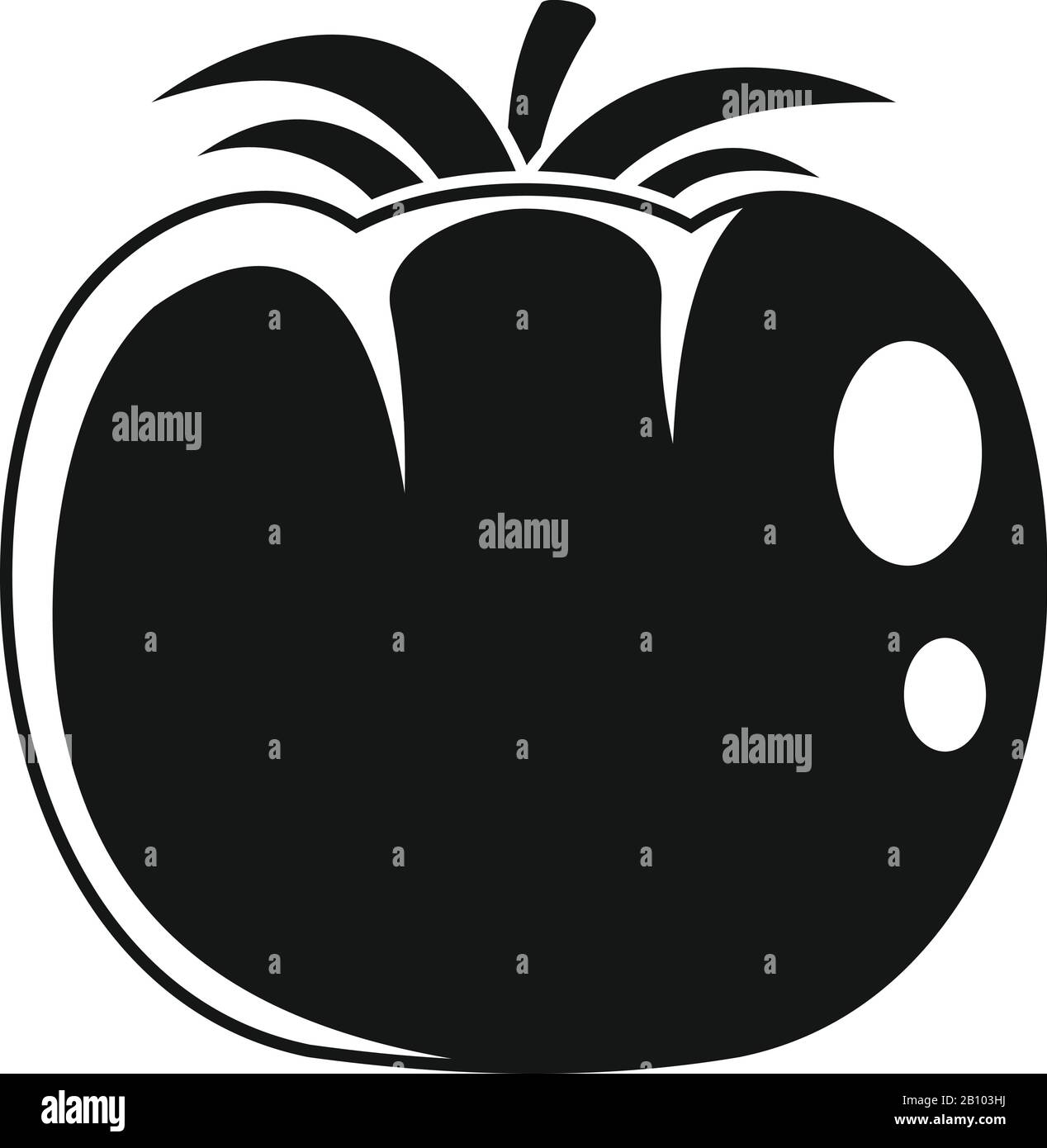 Tomato icon. Simple illustration of tomato vector icon for web design ...