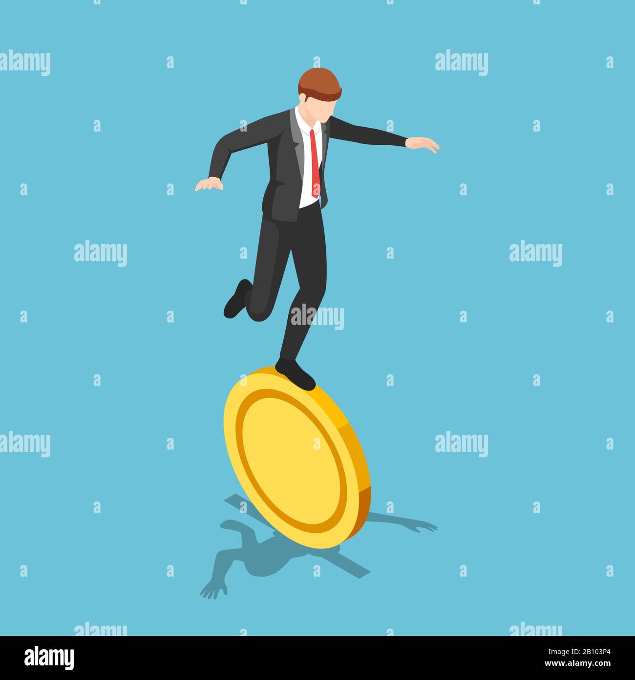 Golden 3d investing icon Stock Vector Images - Alamy
