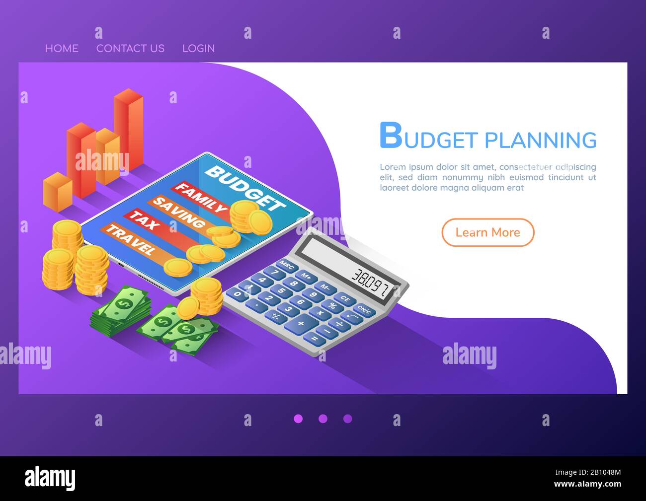 Budgeting calculation Stock Vector Images - Alamy
