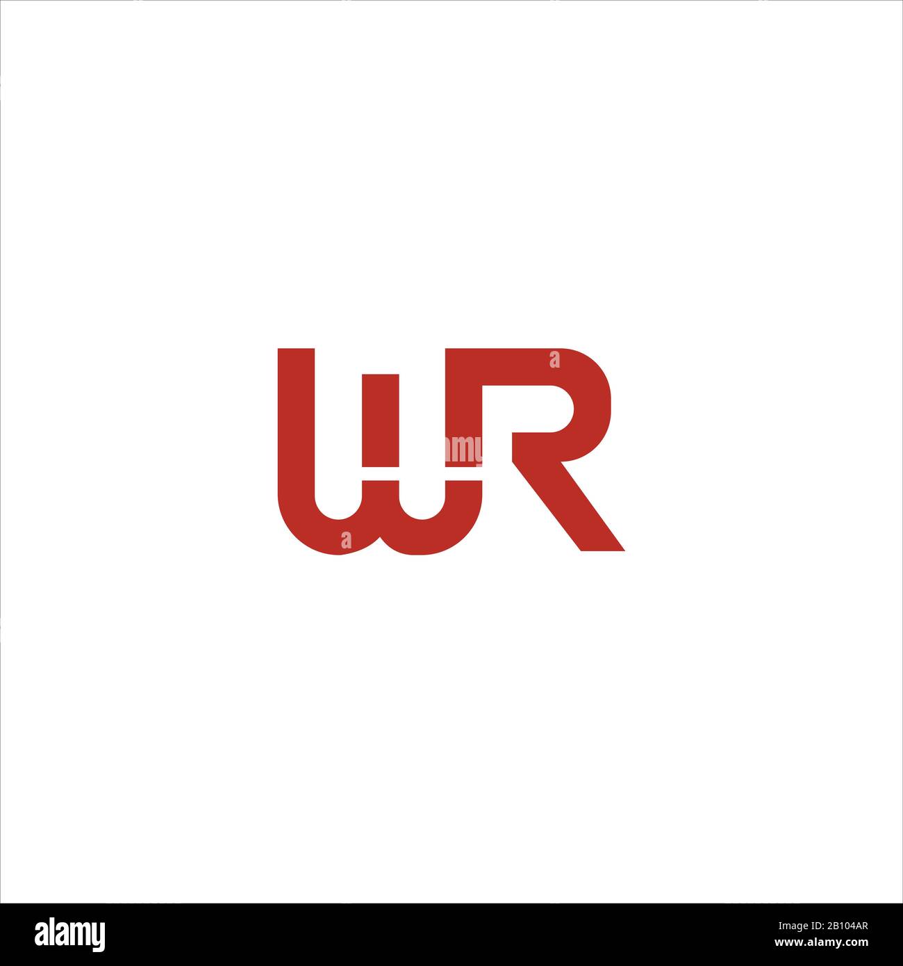 Initial letter wr or rw logo design template Stock Vector Image & Art ...