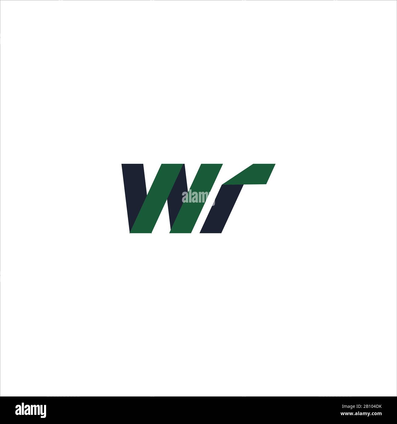 Initial letter wr or rw logo design template Stock Vector Image & Art ...