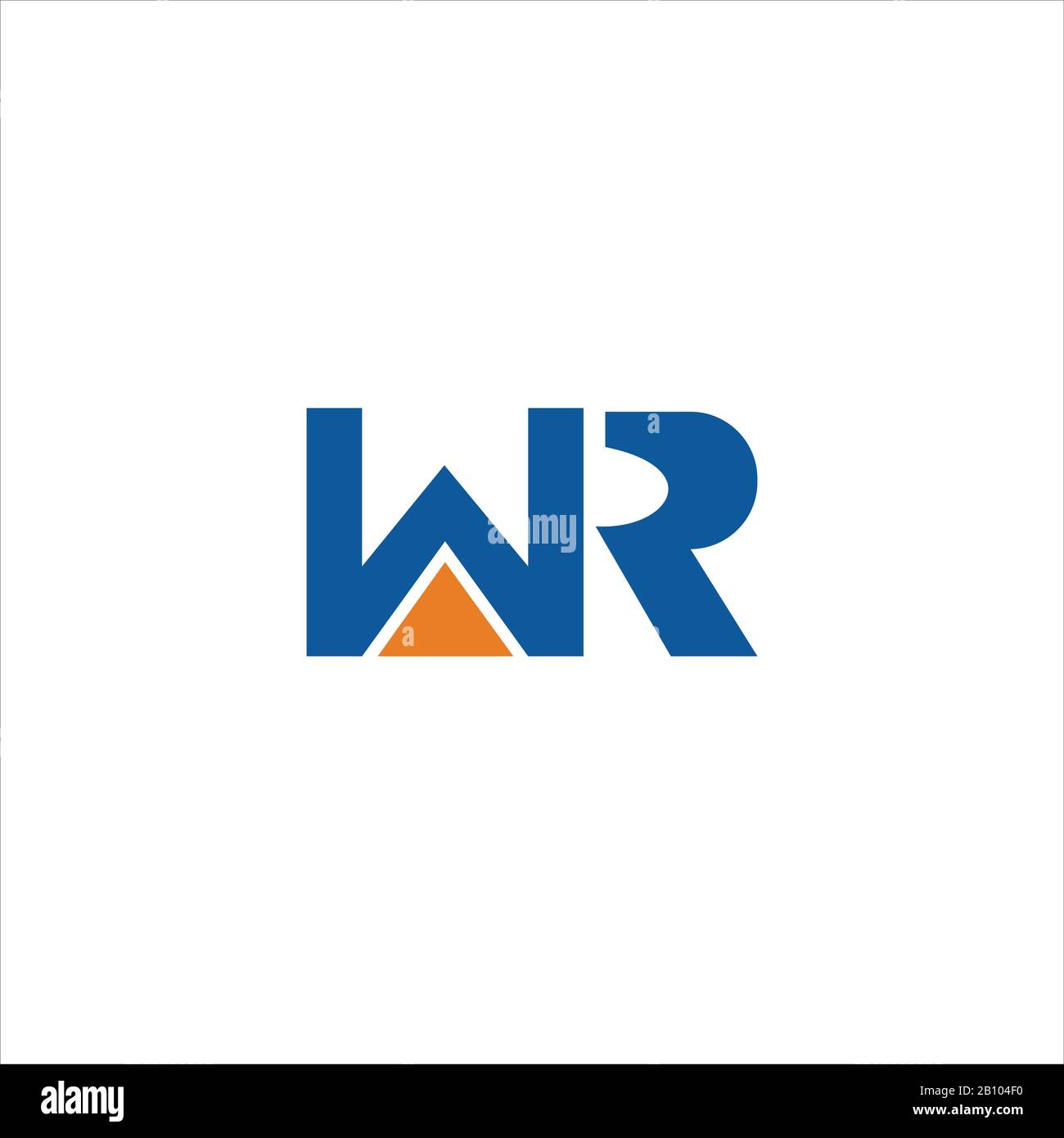 Initial letter wr or rw logo design template Stock Vector Image & Art ...