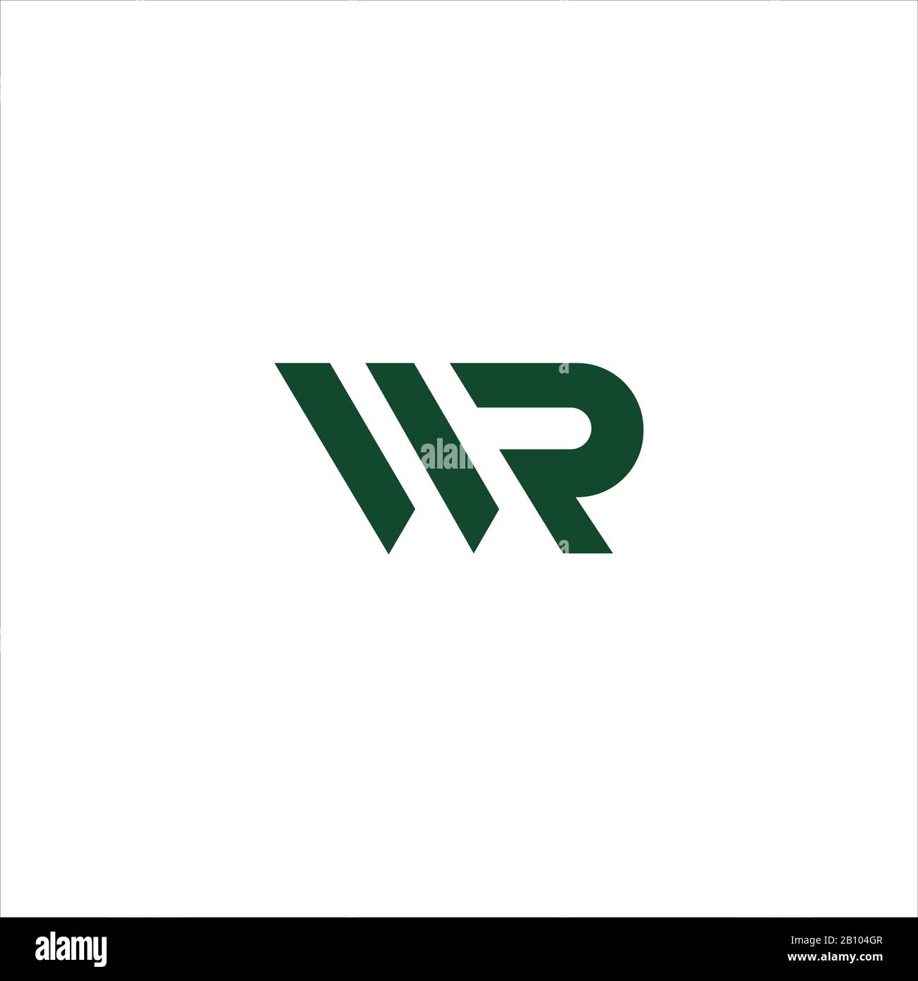 Initial letter wr or rw logo design template Stock Vector Image & Art ...