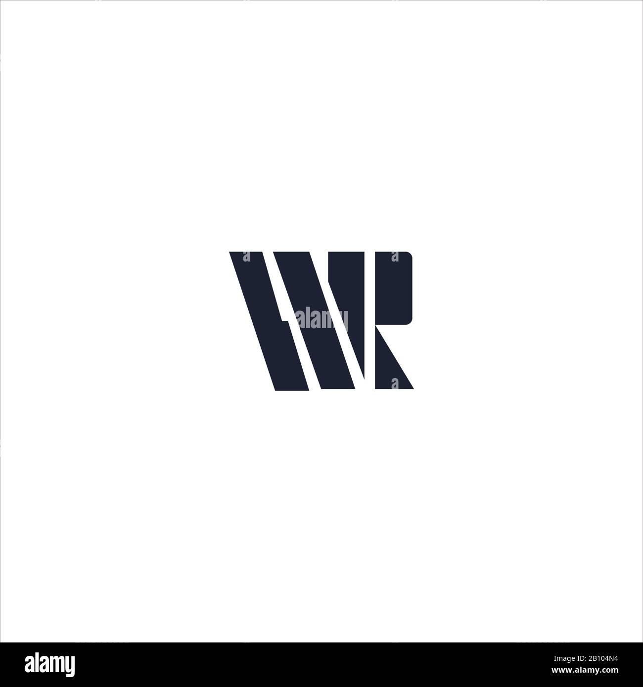 Initial letter wr or rw logo design template Stock Vector Image & Art ...