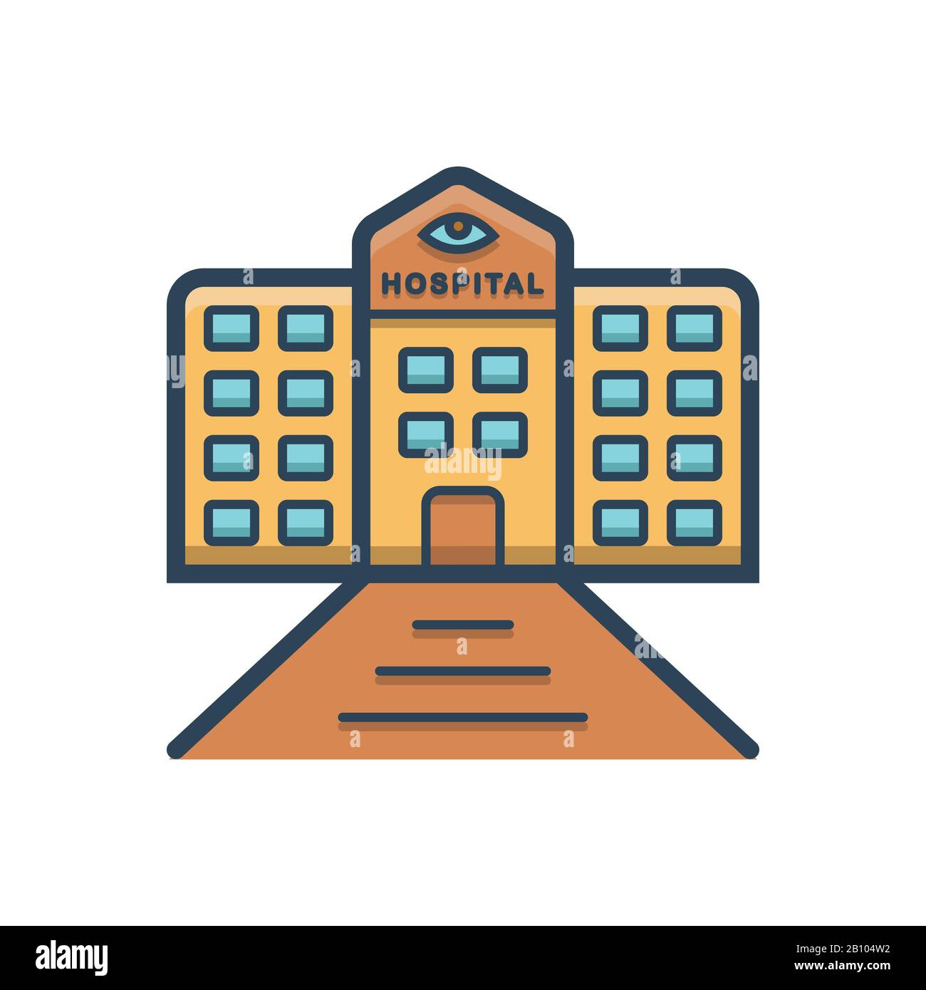 Illustration for Eye hospital Stock Vector Image & Art - Alamy