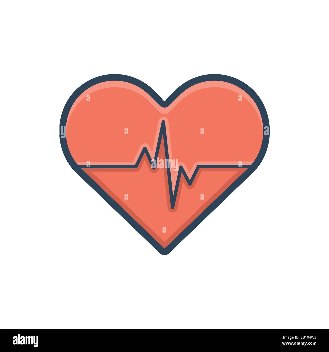 Ecg heart pulse Stock Vector Images - Alamy