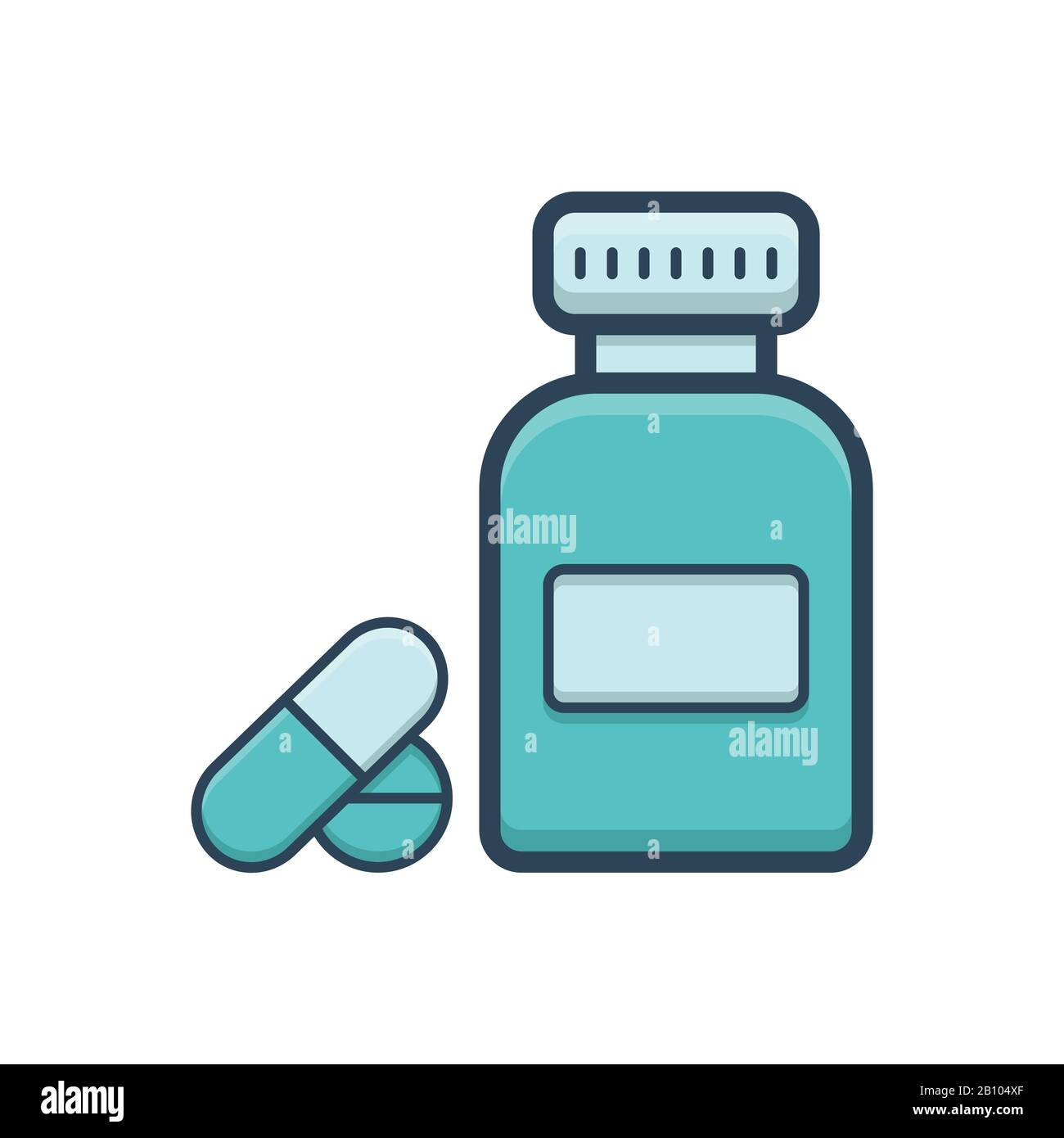 Illustration for Capsule bottle Stock Vector Image & Art - Alamy