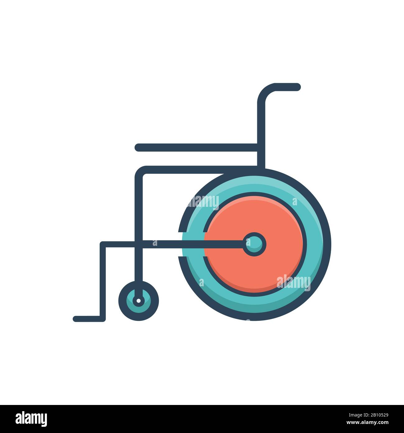 Illustration for Wheelchair Stock Vector Image & Art - Alamy