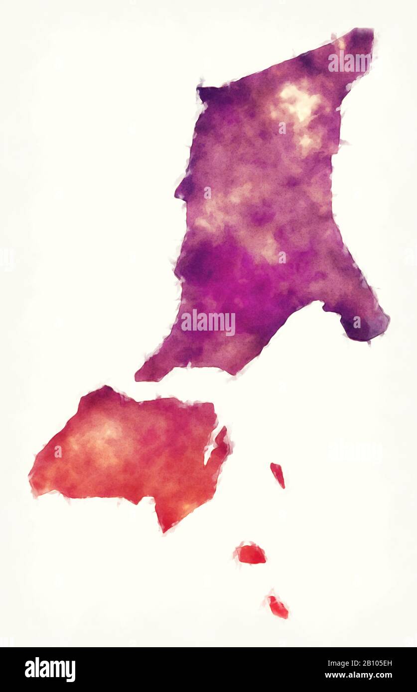 Parrot cay map hi-res stock photography and images - Alamy