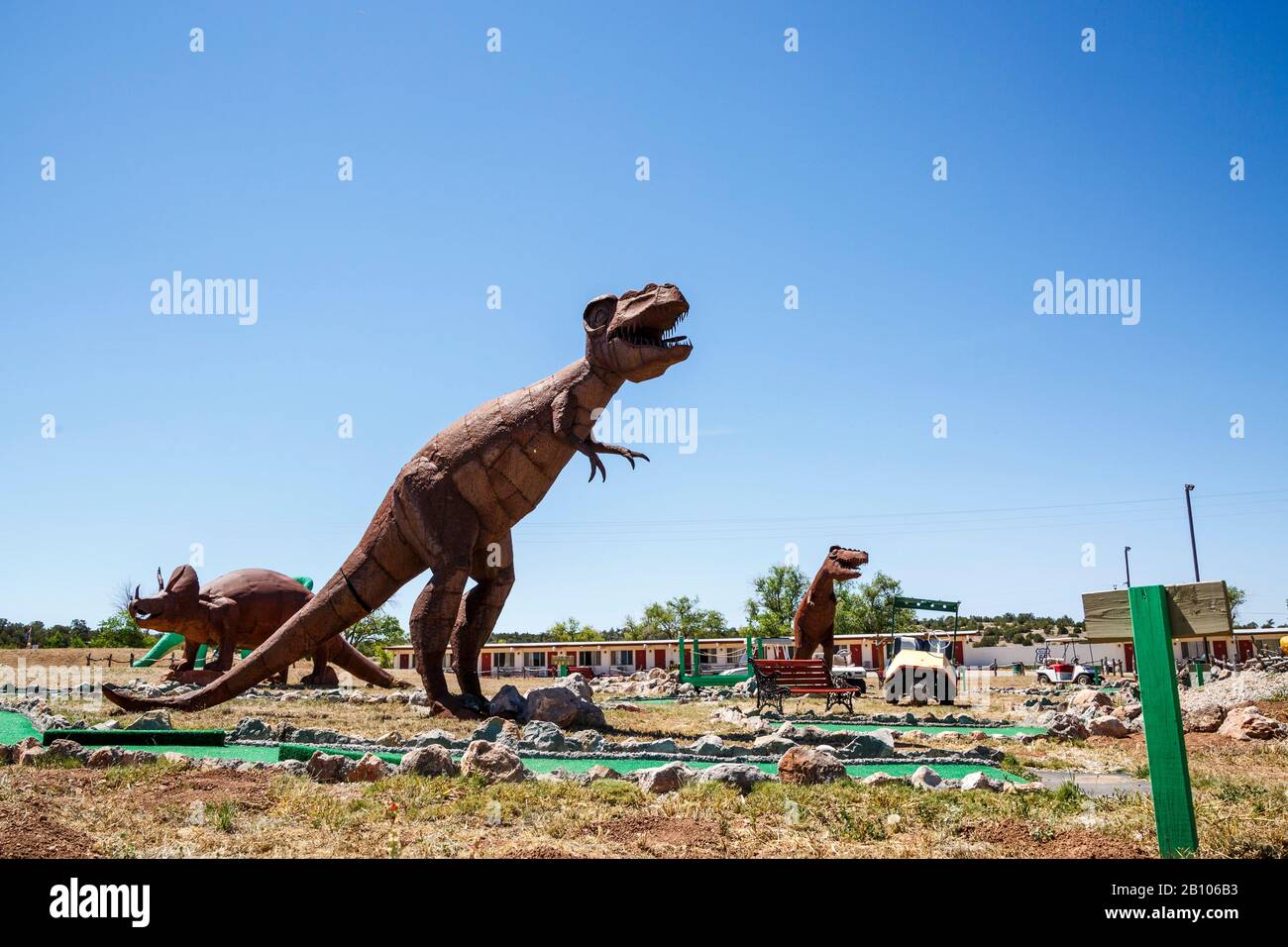 Route 66 arizona dinosaur hi-res stock photography and images - Alamy