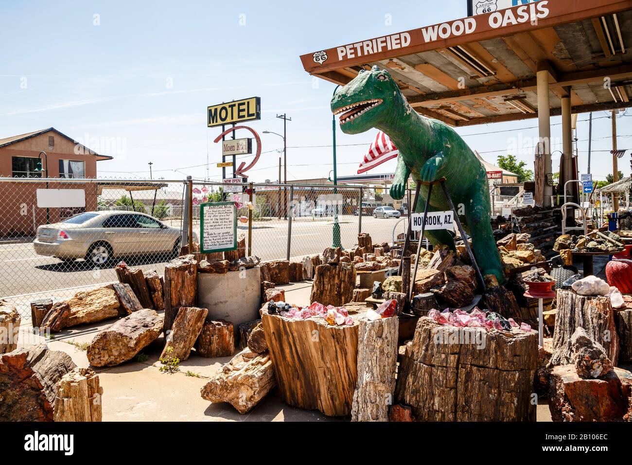 Petrified wood, Holbrook, Historic Route 66, Navajo County, Arizona ...