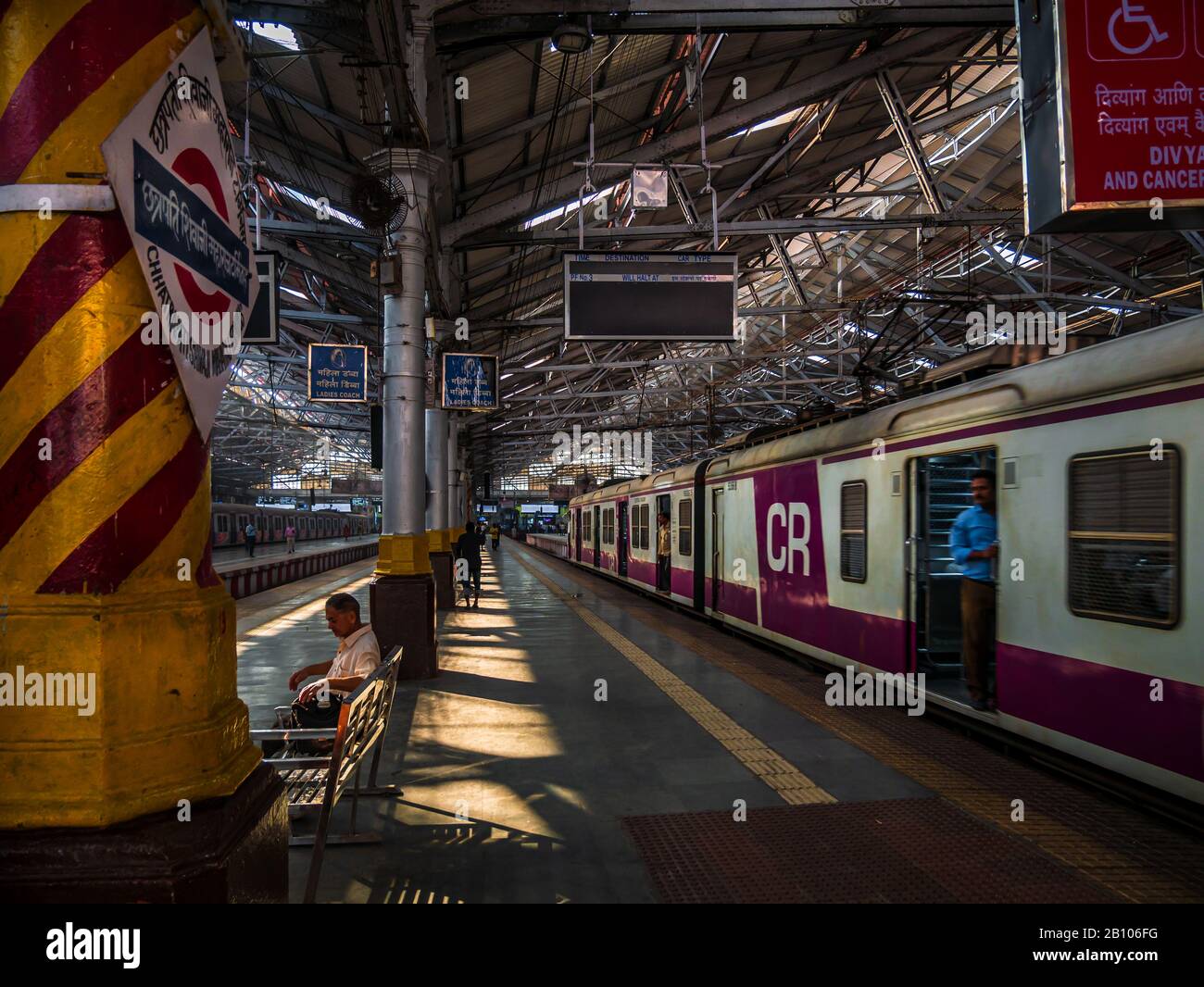 Victoria terminus in bombay interior hi-res stock photography and ...