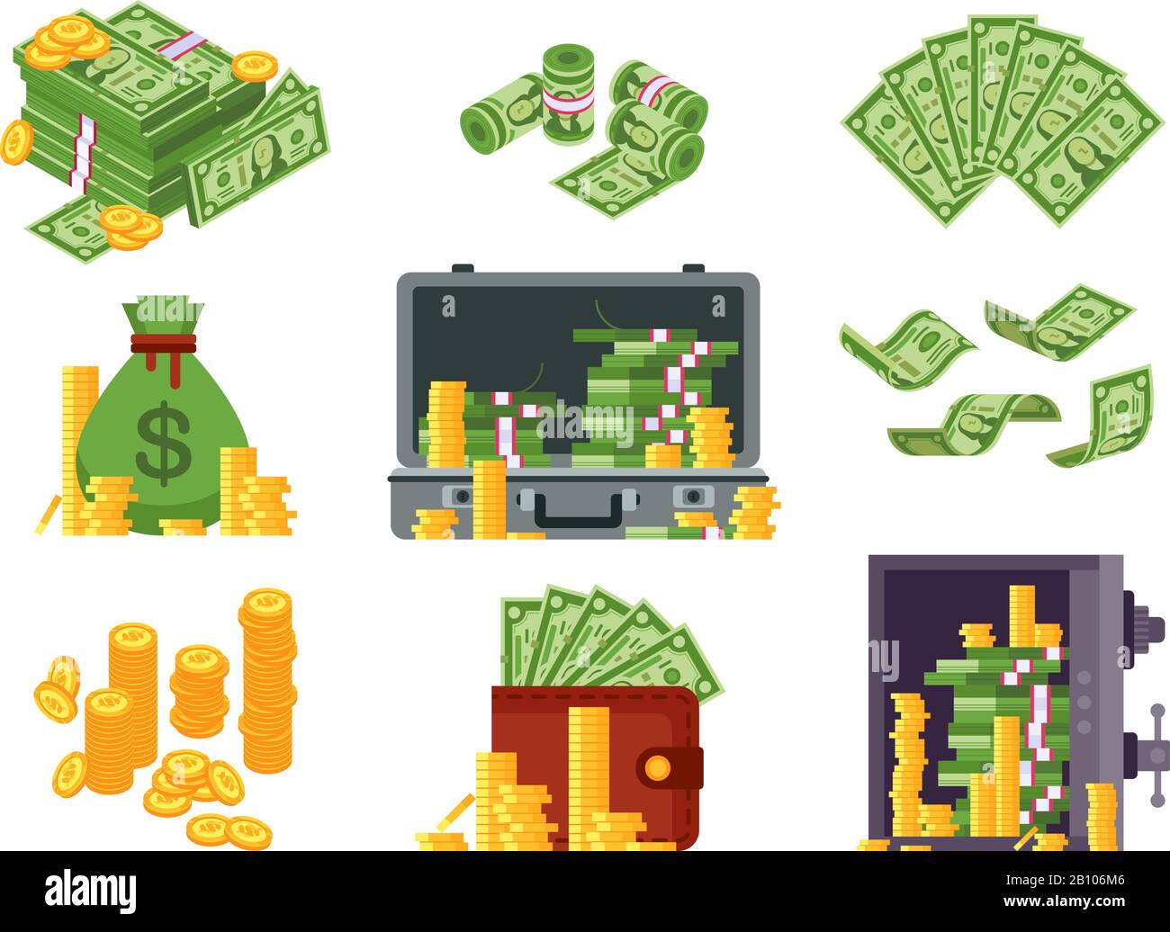 American money large pile coins hi-res stock photography and images - Alamy