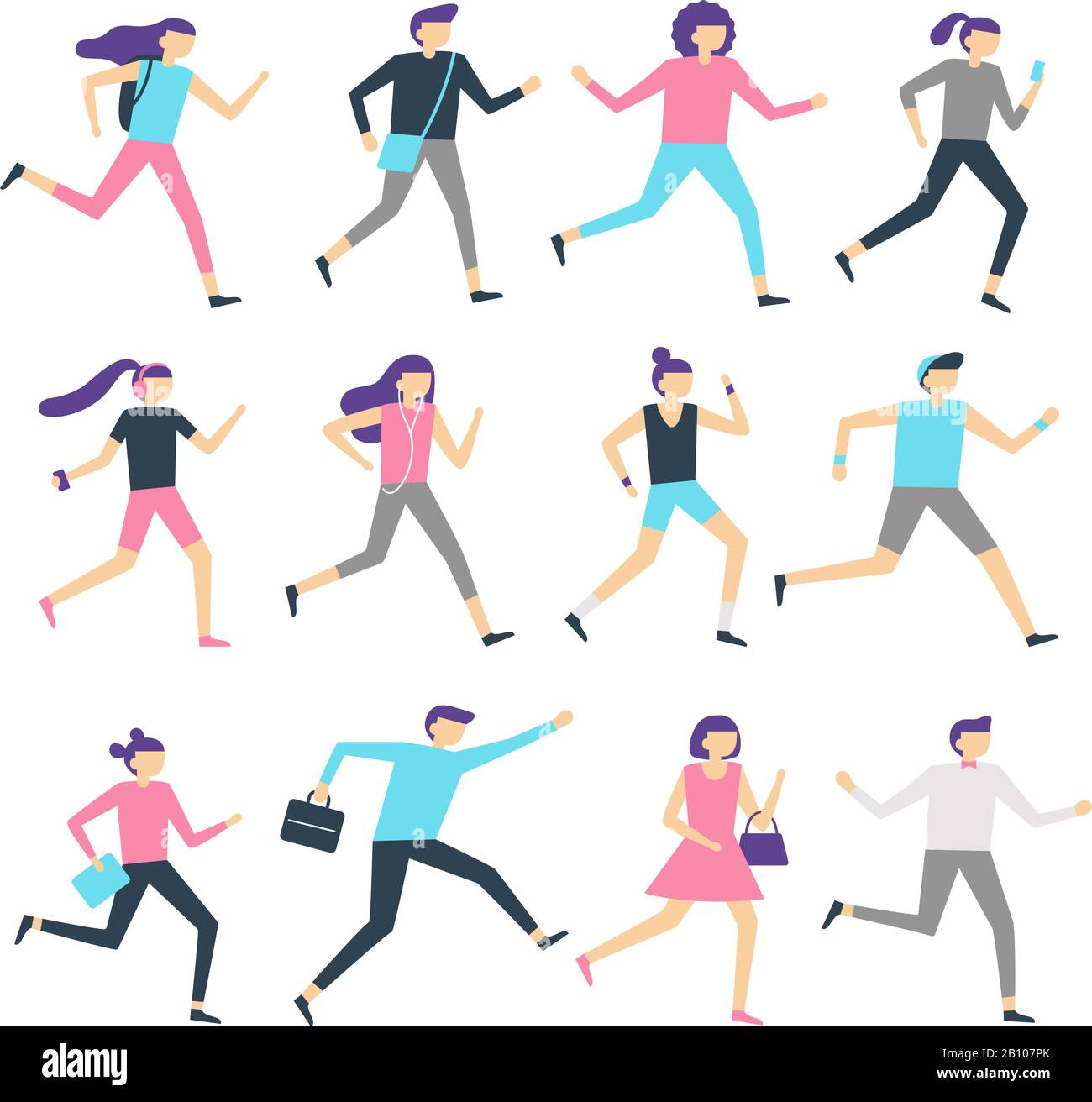 People running silhouette Cut Out Stock Images & Pictures - Alamy