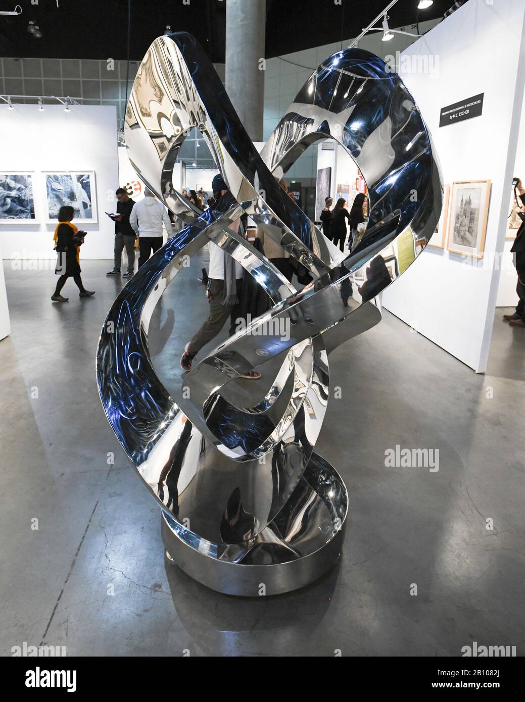 February 9, 2020, Los Angeles, California, USA: Art by artist Oleg ...