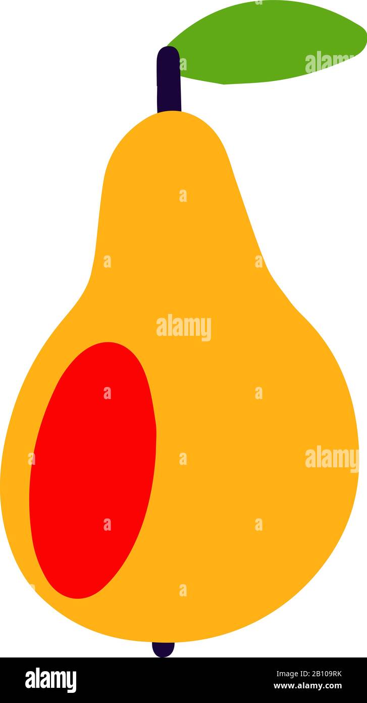 logo pear sign red green Vector illustration Stock Vector Image & Art ...