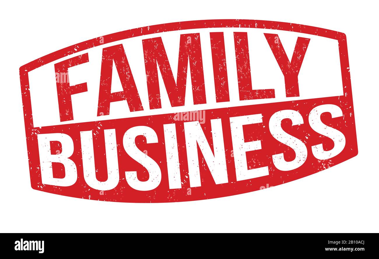 Family business shop sign Cut Out Stock Images & Pictures - Alamy